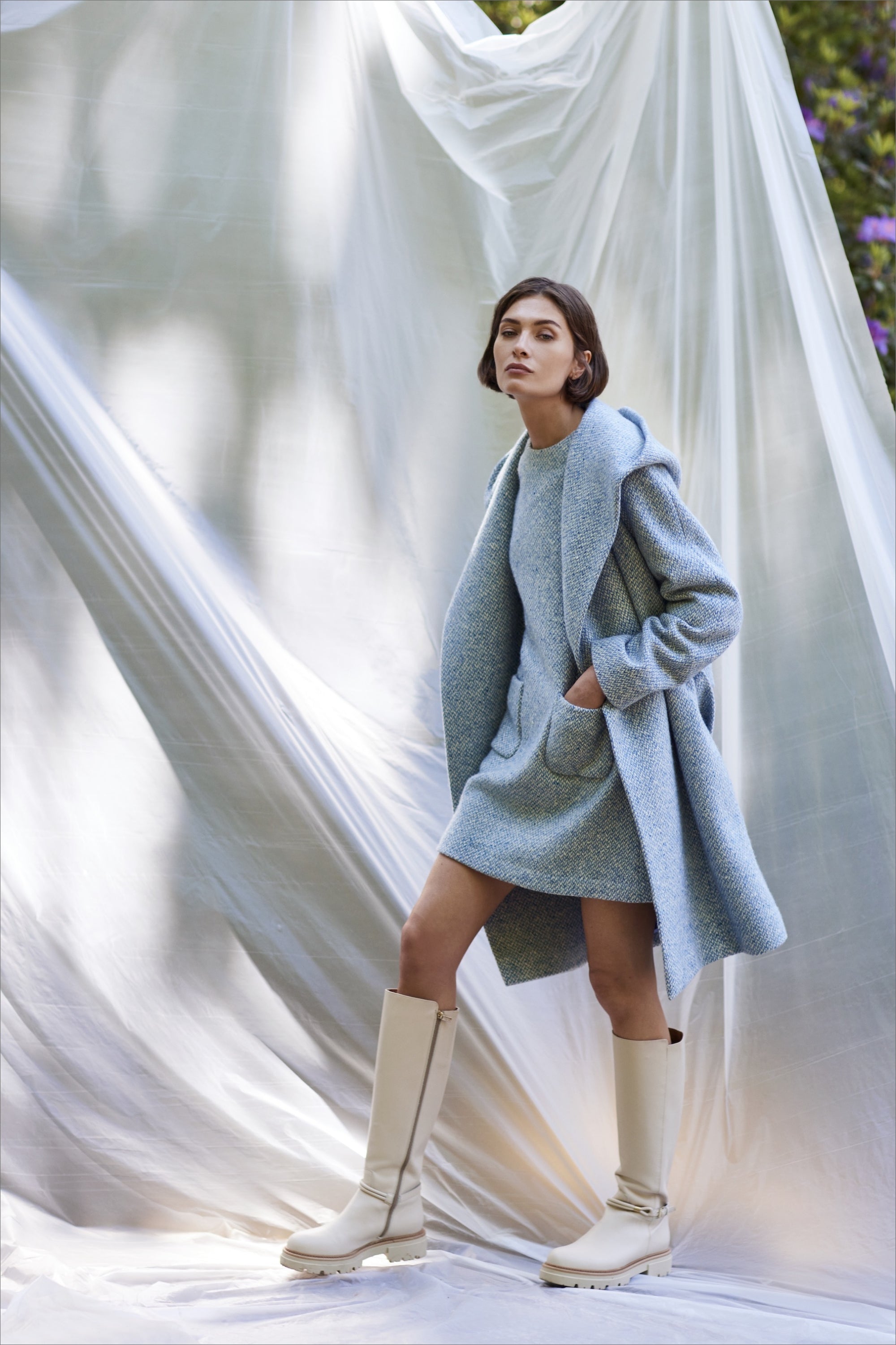 Tweed Wool Relaxed Fit Coat Pia Scapa Official Coats