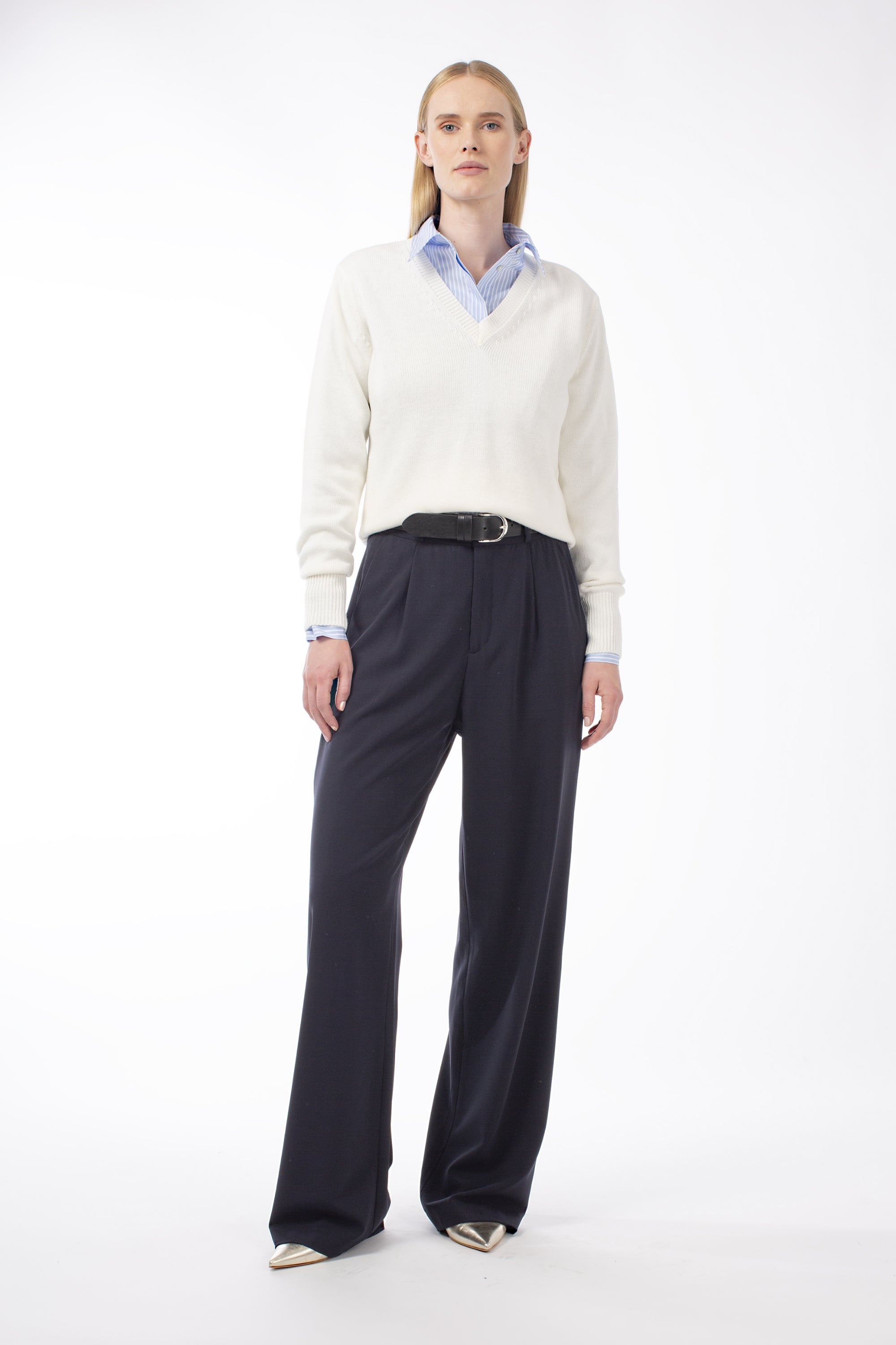 COTTON MIXED CASHMERE PULL BLUSH | SCAPA OFFICIAL | PULLS