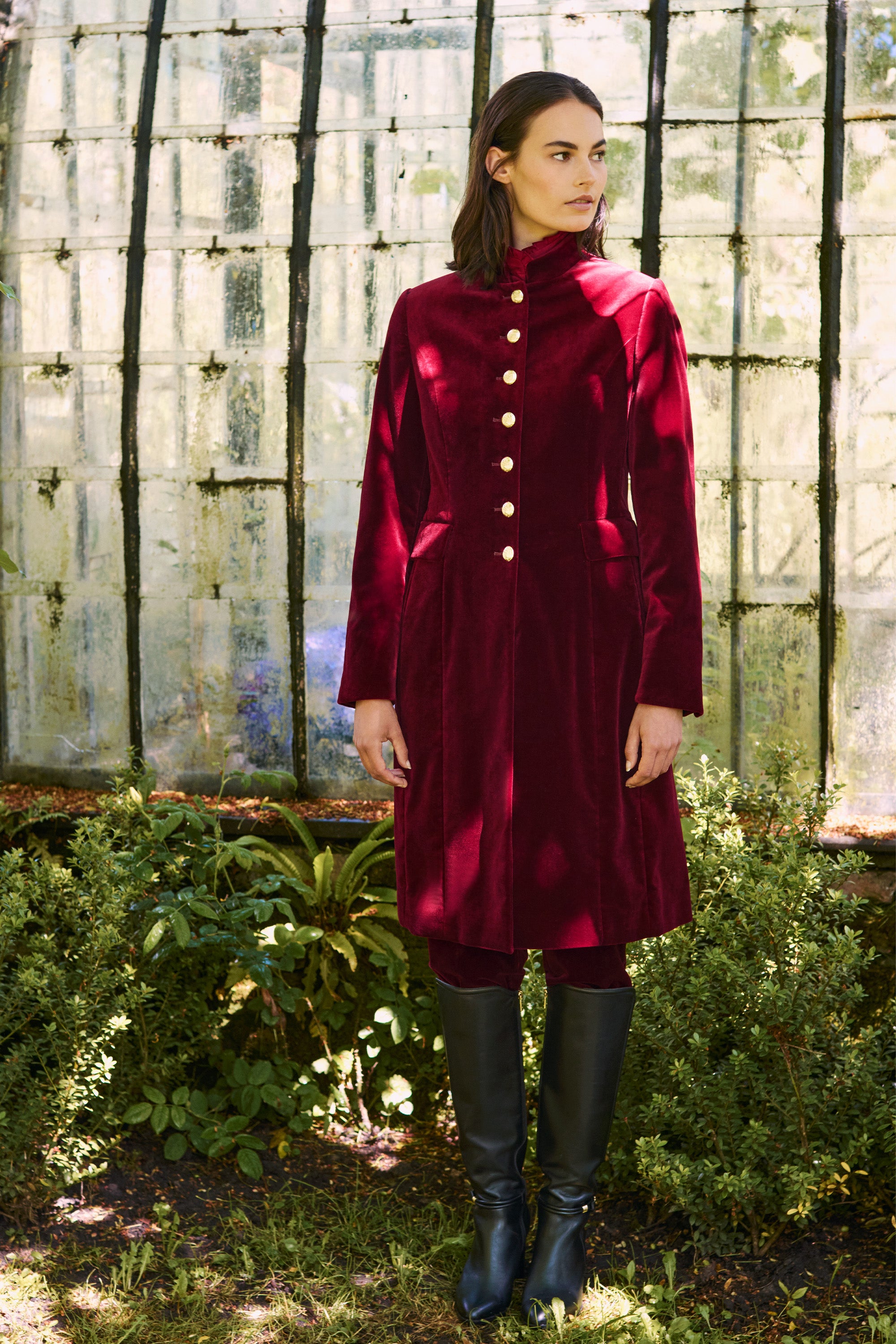 COTTON VELVET COAT BROOKE | SCAPA OFFICIAL | COATS
